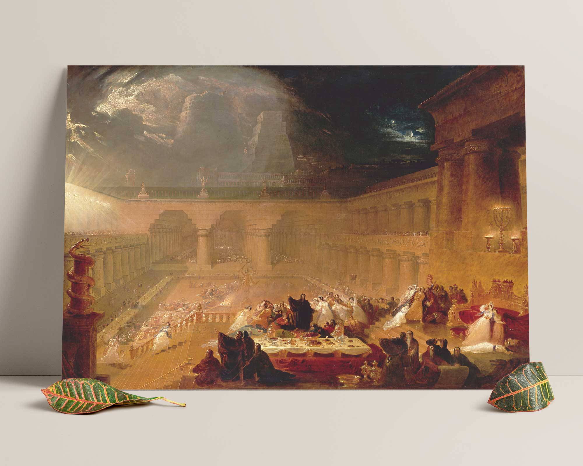 Belshazzar's Feast Biblical Book of Daniel - Framed Print, Canvas, Pos ...