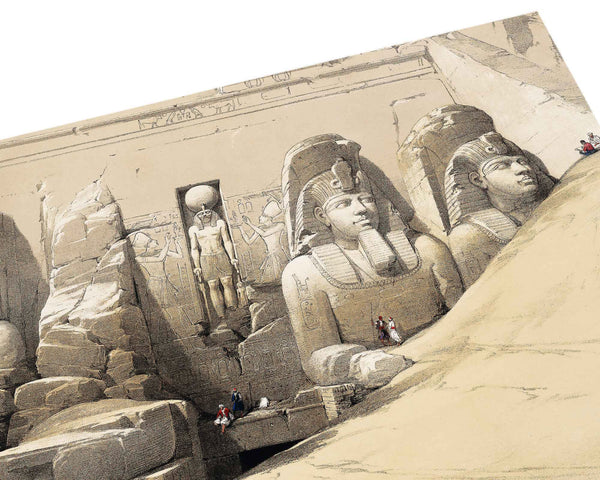 The Great Temple of Abu Simbel (Front Elevation) Framed Print, Canvas ...