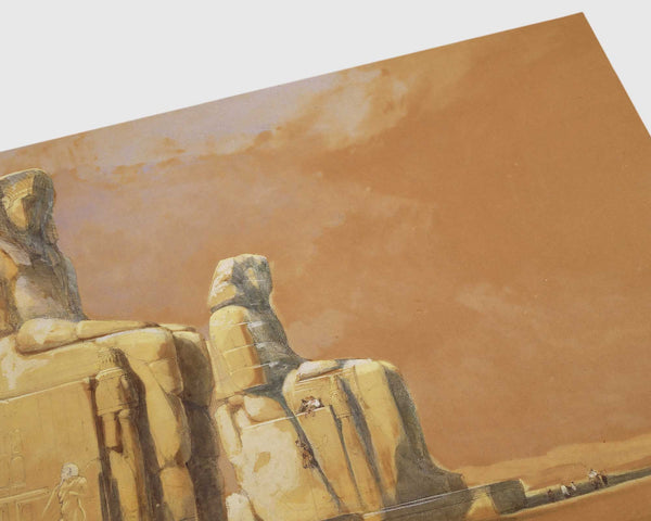 Colossi of Memnon Water Painting Framed Print, Canvas, Poster - Ancient ...